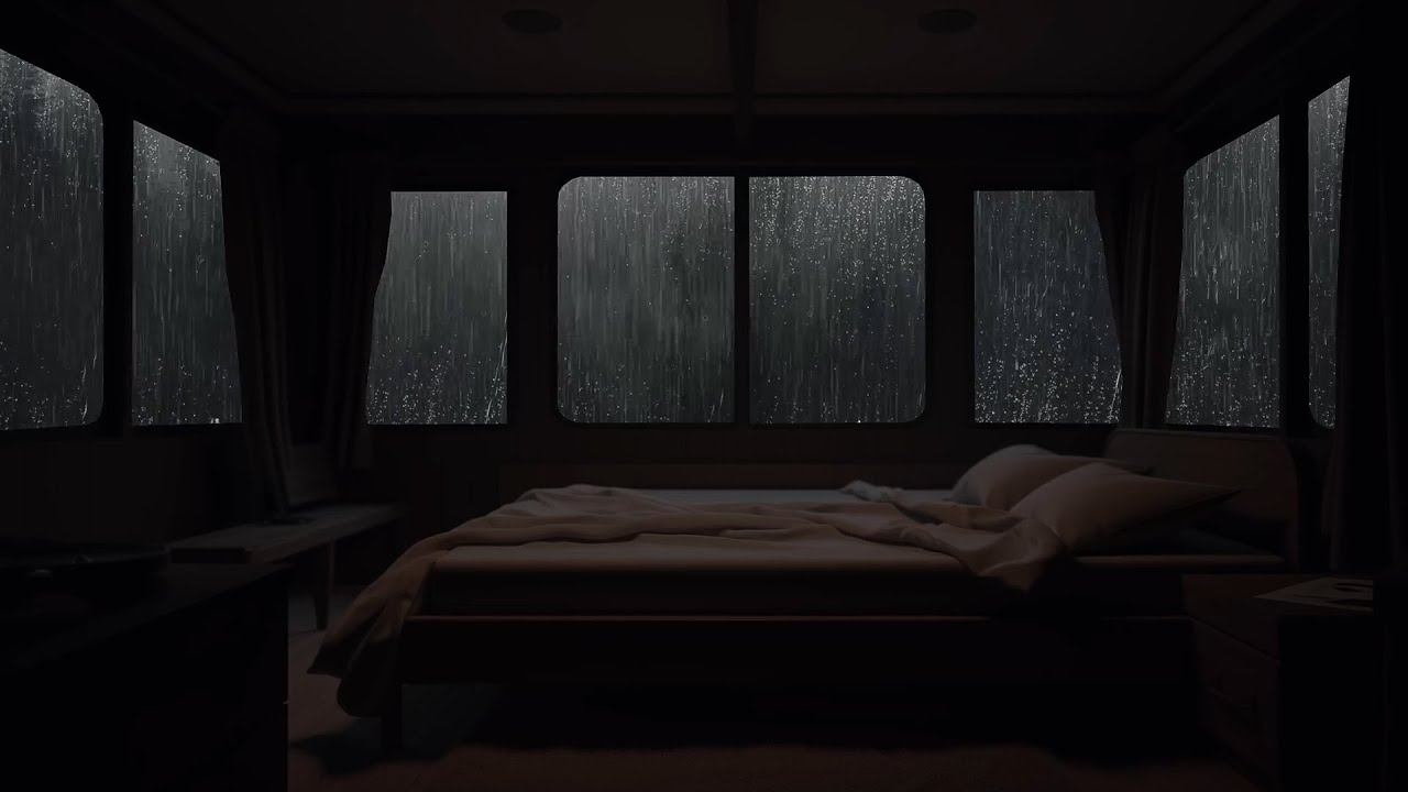 Rainy Night with Cozy Bed - The Best Rain Sound to Cure Insomnia - Rain ...