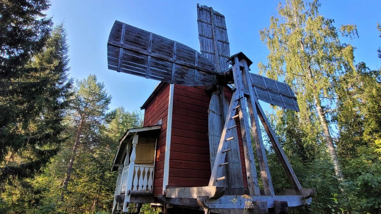 Mylly-Ollin tuulimylly. Vuonislahti. - YouTube