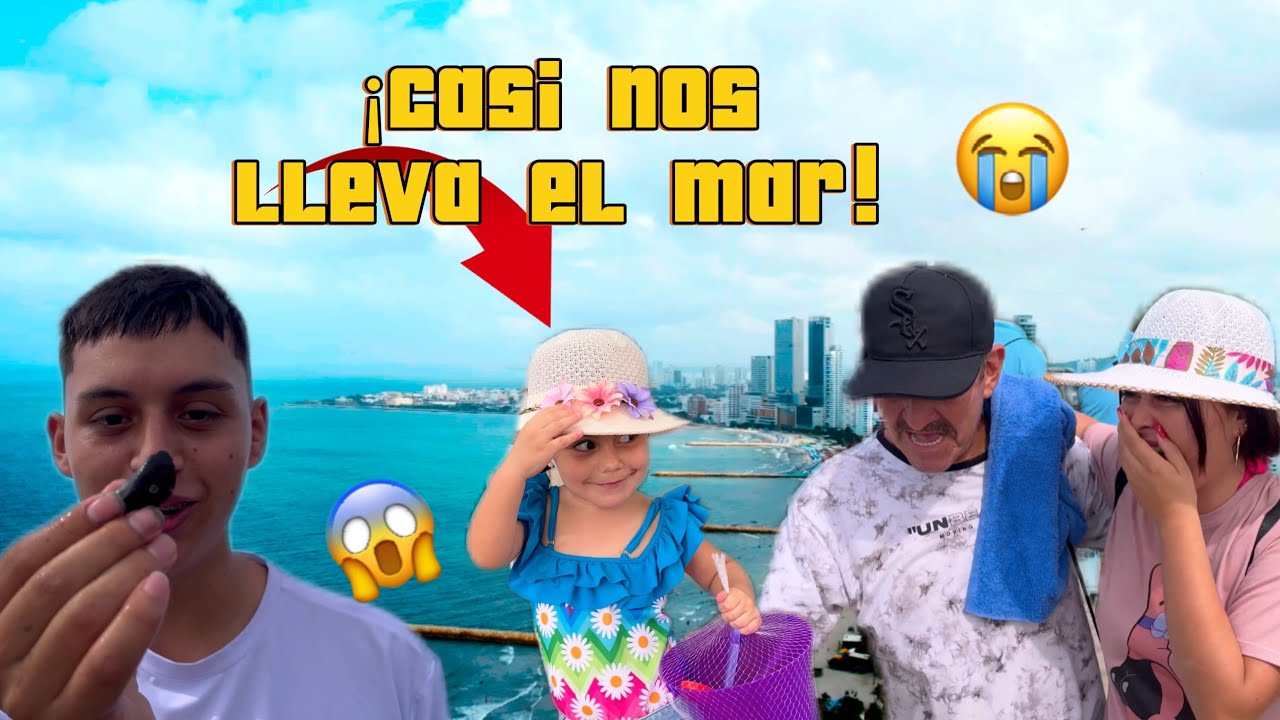 Conociendo el mar por primera vez😱”SALE MAL”\vacaciones en familia\😲🌊😨 ...