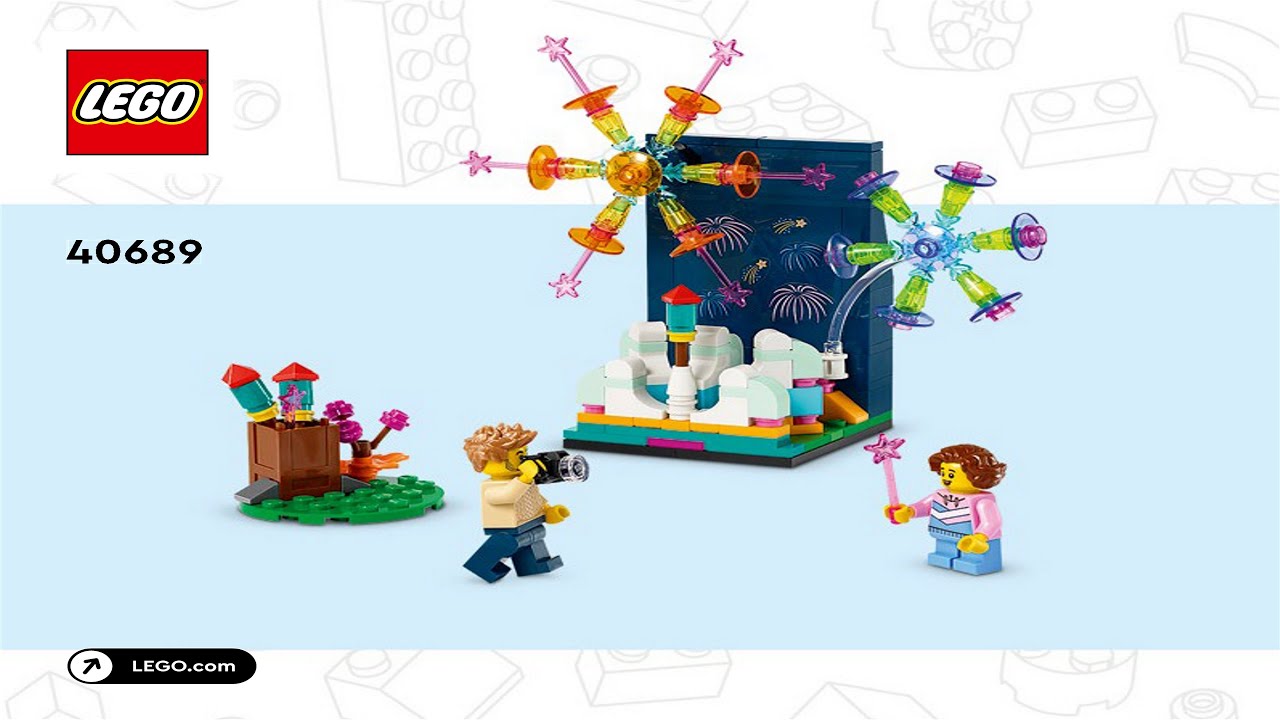 LEGO instructions - Promotional - 40689 - Firework Celebrations - YouTube