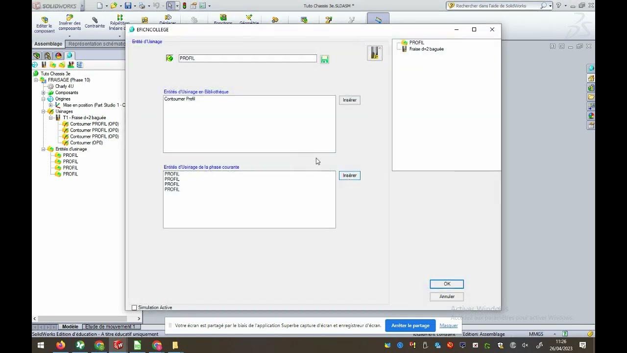 TUTO 14 SolidWorks FRAISAGE - YouTube