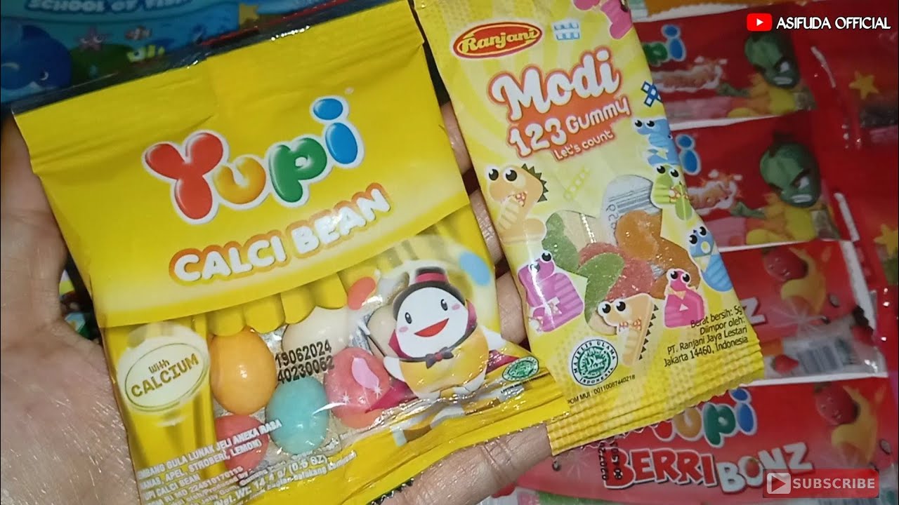 Unboxing Yupi Calci Bean Yellow 🐧🐧🐧 Ranjani Modi 123 Gummy Let's Count ...
