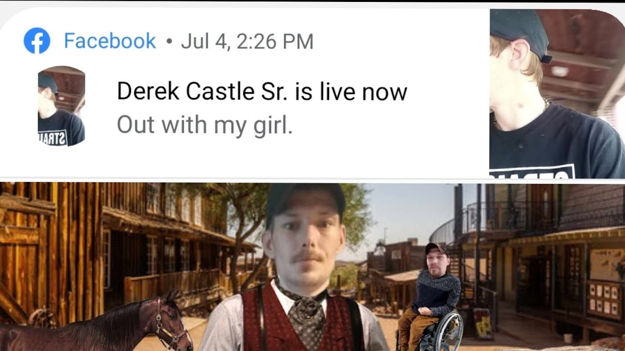 Deleted Derek Derkie Castle Facebook Live Out with my Girl 7/4/23 # ...