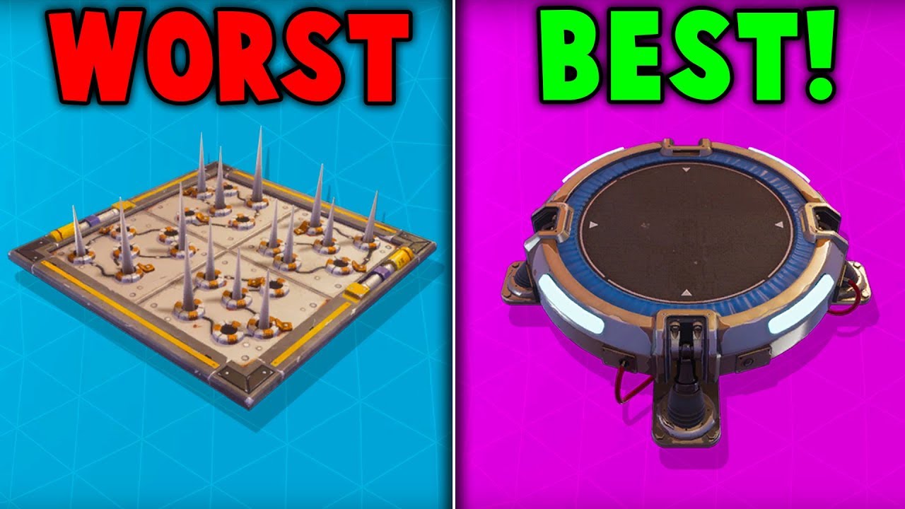 RANKING EVERY TRAP ITEM FROM WORST TO BEST! (Fortnite Battle Royale ...