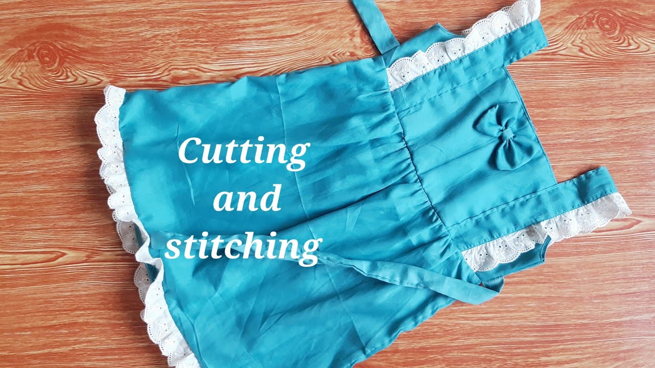 DIY baby frock design. how to make baby frock. cutting and stitching ...