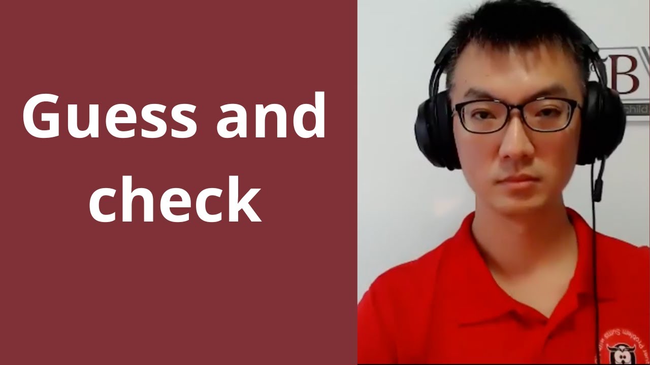 Video 6 out of 12 - Guess and check - YouTube