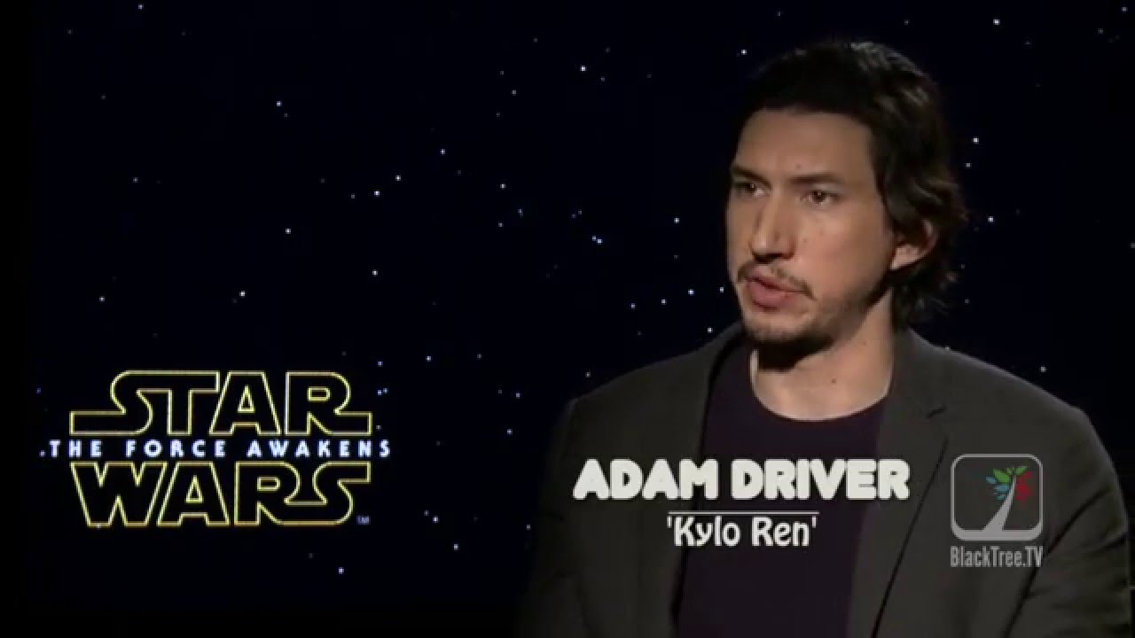 Star Wars The Force Awakens Interview w/ Adam Driver (Kylo Ren) - YouTube