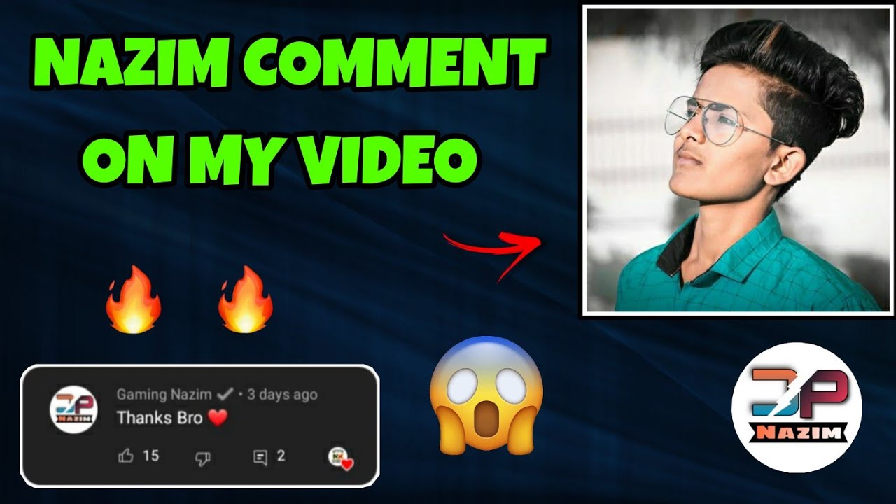 Gaming Nazim comment on my Channel 😱 | Nazim Reply to me 🥰 + Super ...