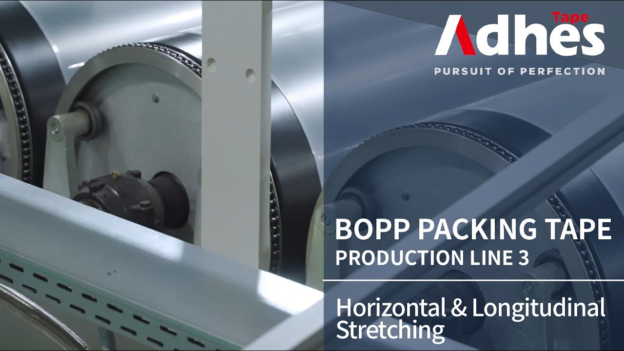 Adhes Production Line - BOPP Packing Tape (3/8) | Horizontal ...