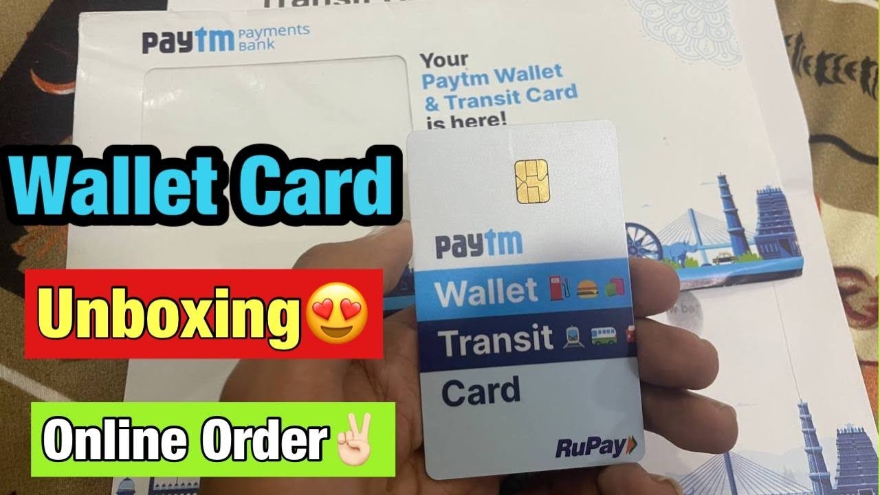 Paytm Wallet Card Unboxing || Paytm Wallet Transit Card Unpacking || No ...