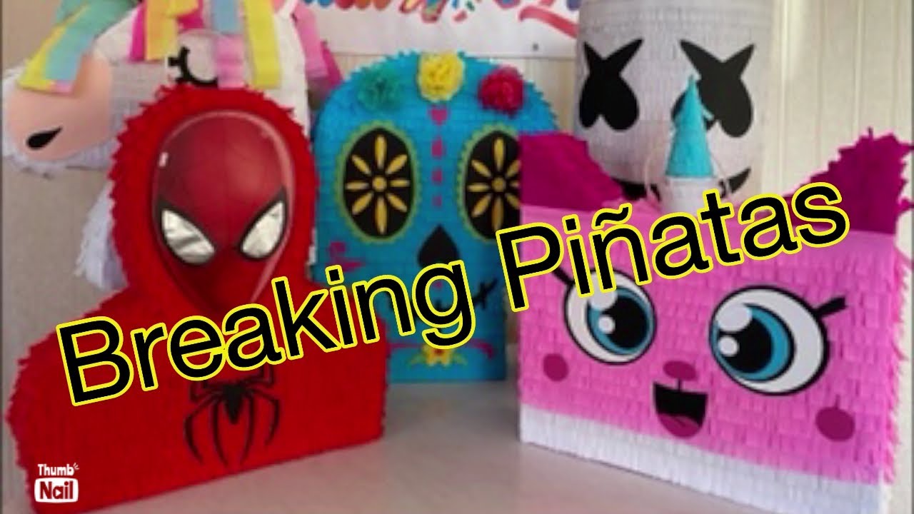 ¡Rompiendo 12 Piñatas!😱Разбиваем 12 Пиньят!😱 Breaking 12 Piñatas!😱 كسر ...