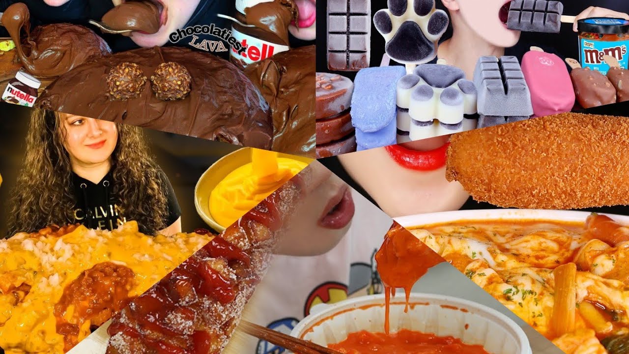 mukbang snack compilation (go to snack) asmr - YouTube