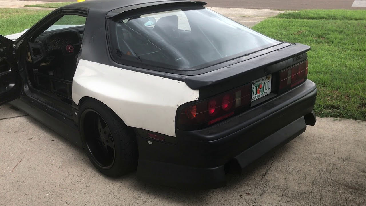 LS FC Rx7 idle lope - YouTube