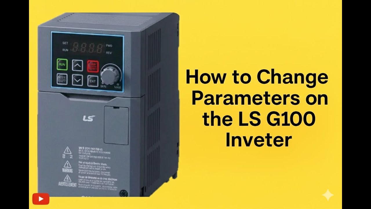 LS Inverter G100 파라미터 설정 방법 | How to Change Parameters G100 LS inverter ...