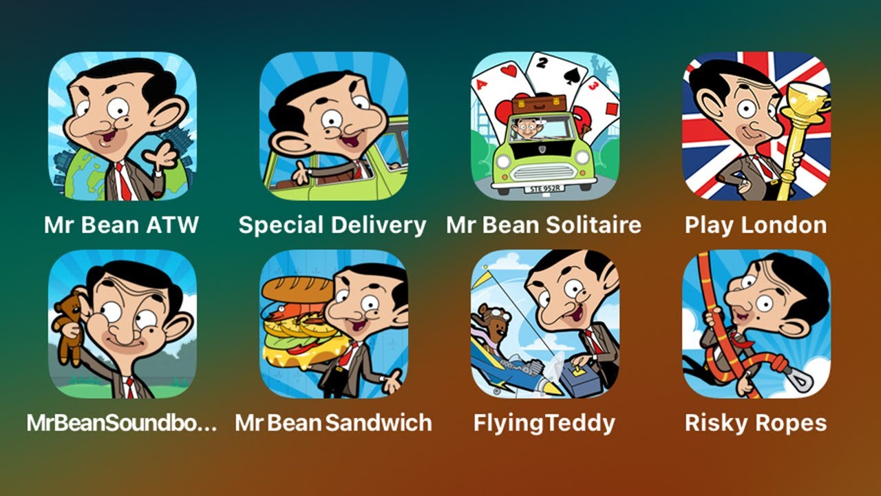 Mr Bean Around the World,Mr Bean Special Delivery,Solitaire,Play London ...