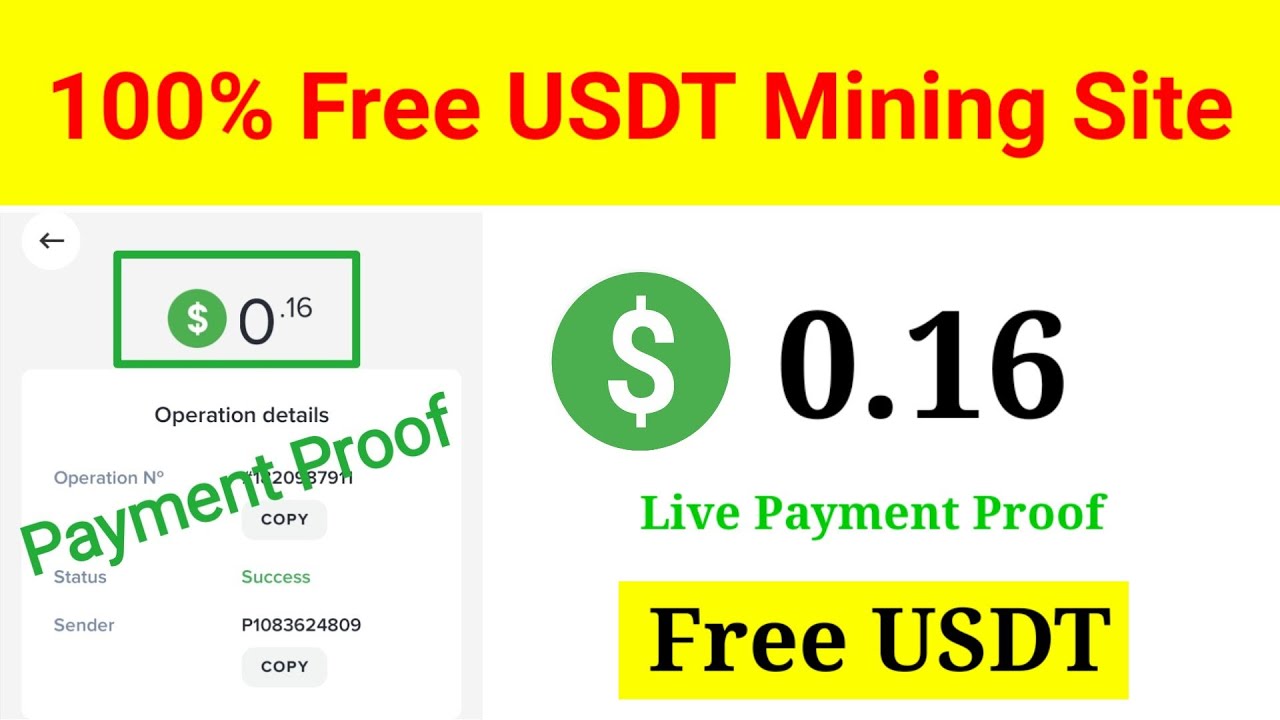 Free USDT Mining Site Without Investment | Free USDT | Free USDT Mining ...