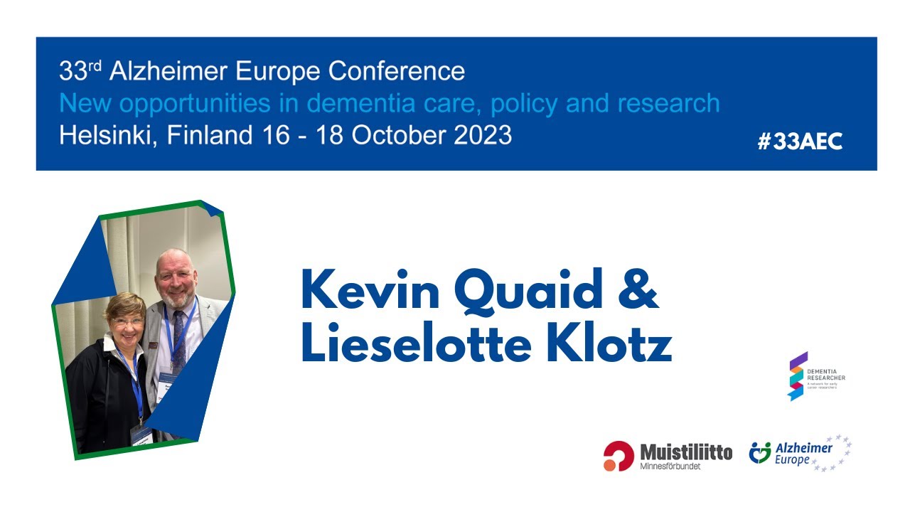 Postcards from Alzheimer Europe 2023 - Kevin Quaid & Lieselotte Klotz ...