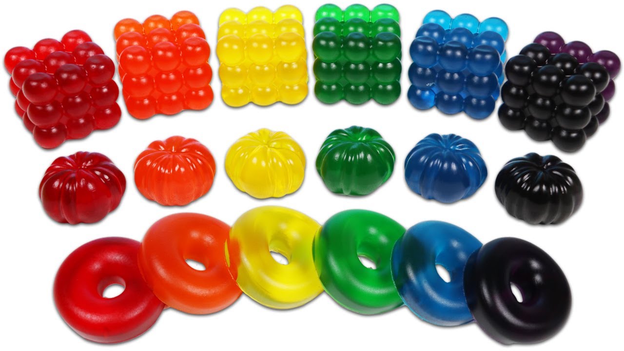 Satisfying Rainbow Gummy Pumpkins, Bubble Cubes, & Donuts! - YouTube