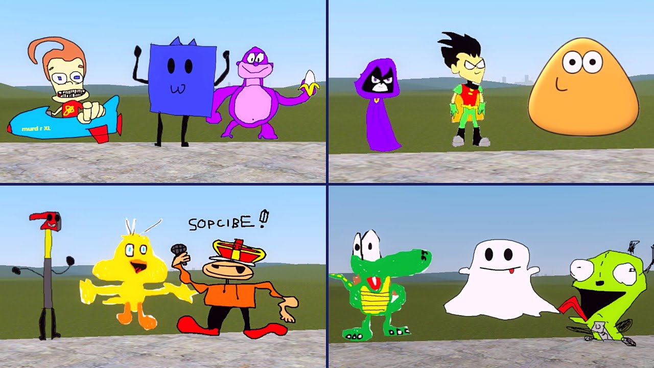 2D MEMES THAT DONT HAVE 3D MEMES PART 2 in Garry's Mod - YouTube