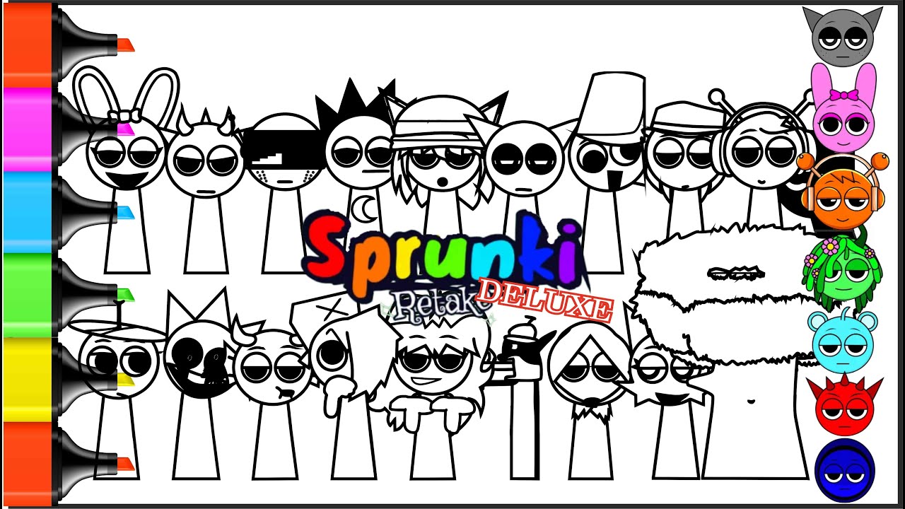 Incredibox Sprunki Coloring Pages New / SPRUNKIS Retake Deluxe / NCS ...
