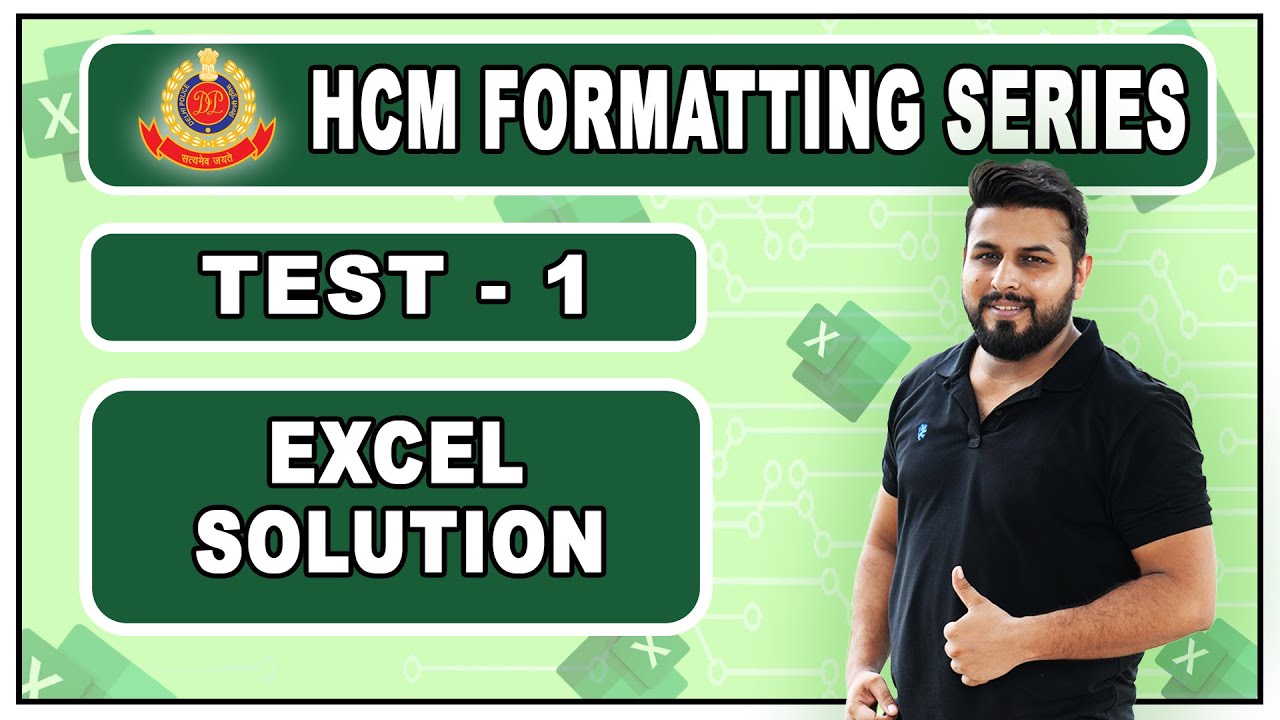 HCM test 1 Excel solution - YouTube