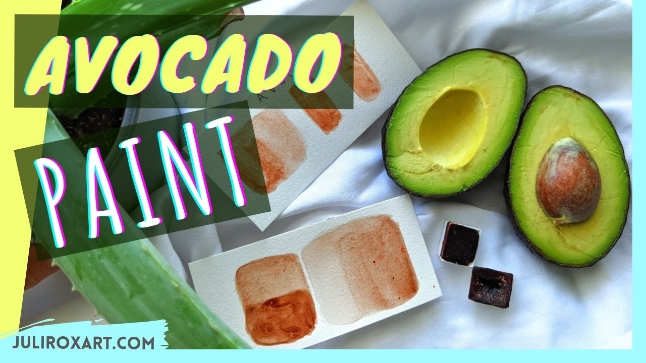 AVOCADO PAINT??! Making Watercolors out of Avocados - YouTube