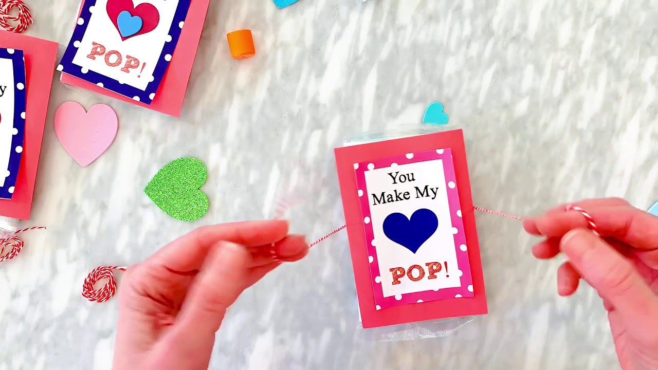 You Make My Heart Pop Valentine Craft Kit - YouTube