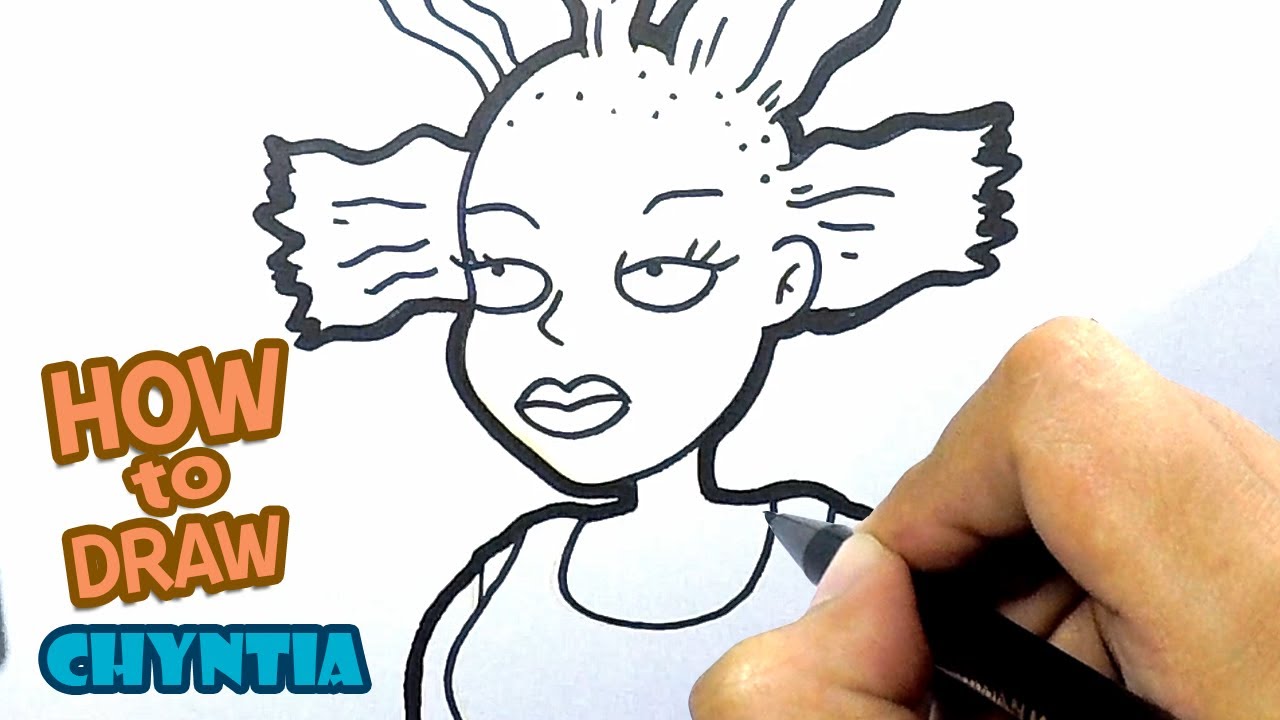How to Draw Rugrats | Drawing Chyntia the doll - YouTube
