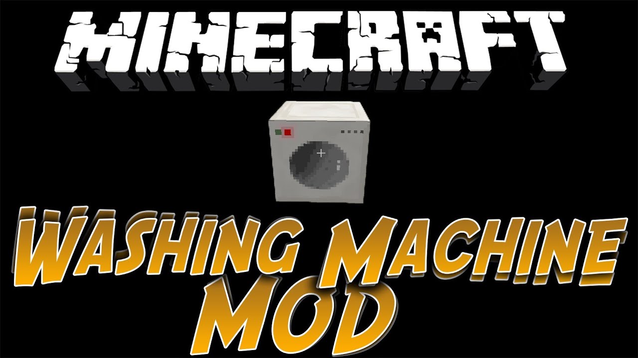 WASHING MACHINE MOD Minecraft Mod Review Deutsch [0111] - YouTube