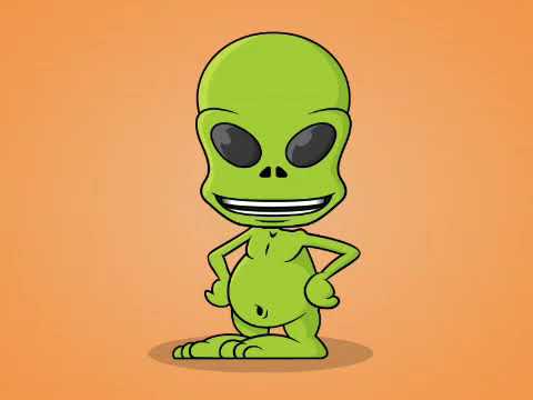 An Alien Watching "Space Chimps 2 Trailer" - YouTube