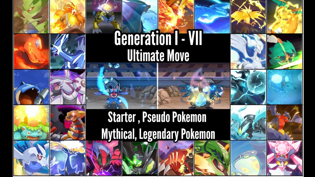 Pet Compact - Ultimate Move : Hình Ảnh Tuyệt kỹ các Pokemon Khởi đầu, Á ...