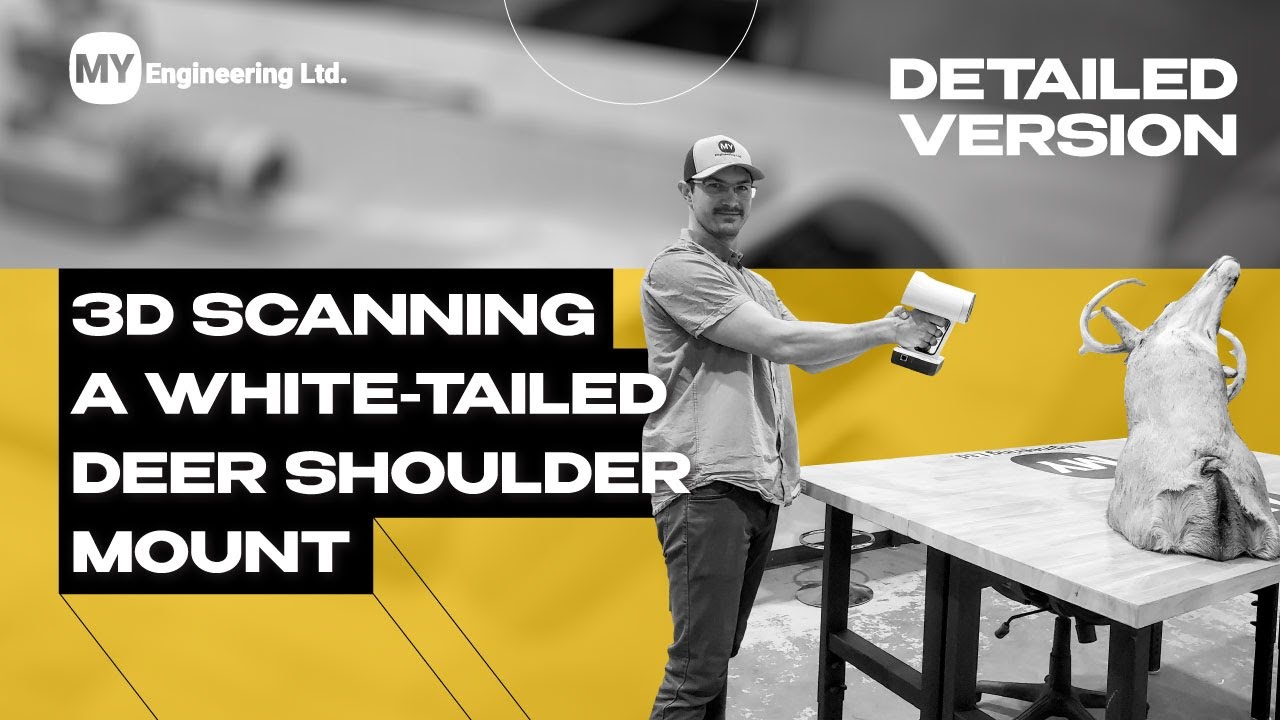 3D Scanning a White-tailed Deer Shoulder Mount - Detailed Version - YouTube