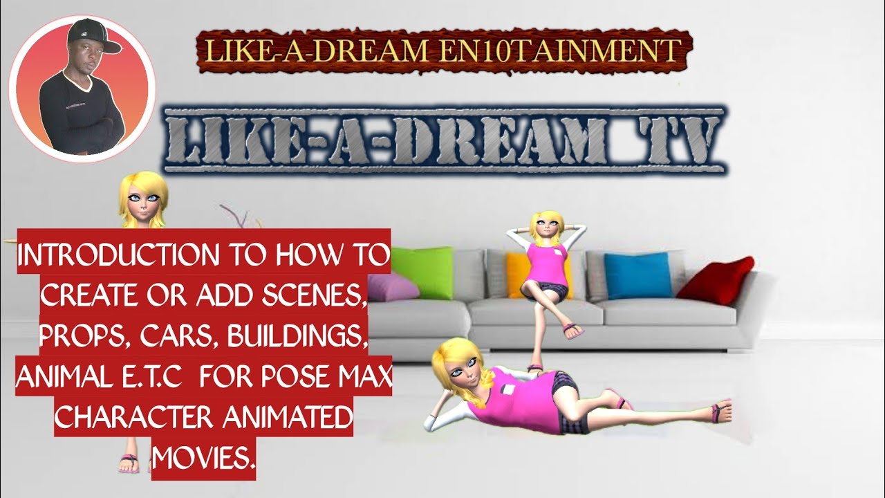 Pose Max || How to create & add scenes, cars, buildings to your pose ...