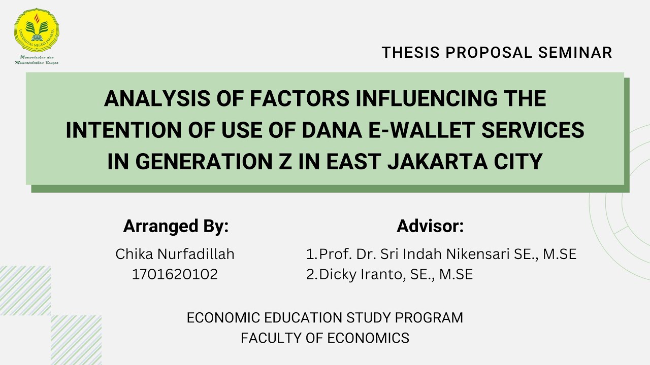 PRESENTATION OF THESIS PROPOSAL SEMINAR - YouTube