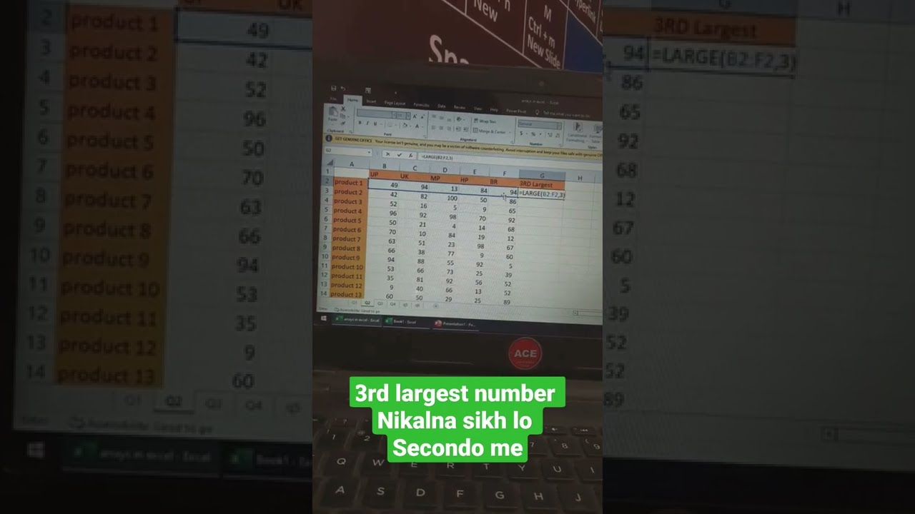 Find Largest Number In Excel 2nd Ya 3rd Largest Number In Excel Find Largest Number In Excel 2nd Ya 3rd Largest Number In Excel
