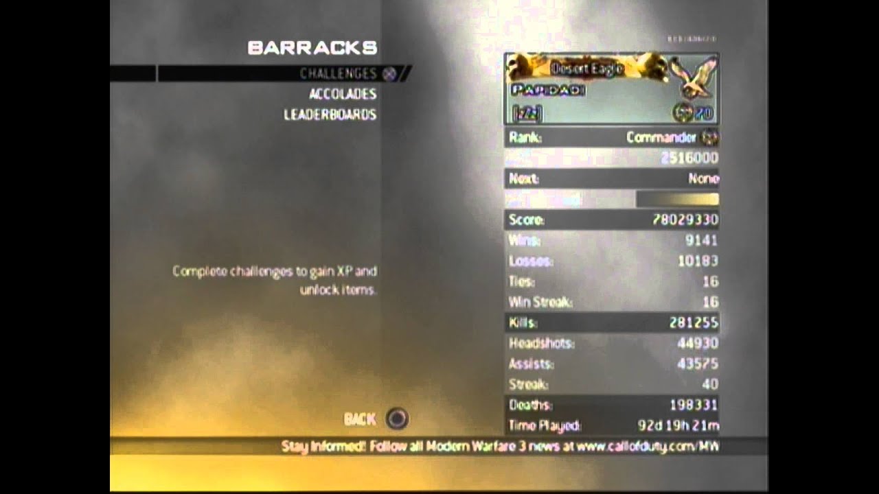 Stinger Files 3995 Papidadi Modern Warfare 2, Call of Duty 6 Master 4 ...