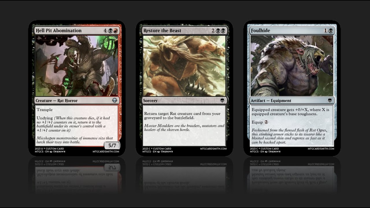 Warhammer/MTG Crossover: Skaven Commander Deck - YouTube