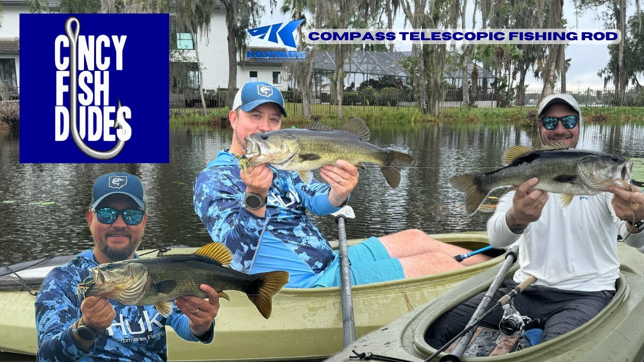 Florida Bass Fishing with Amazon's Best Telescopic Travel Rod - YouTube
