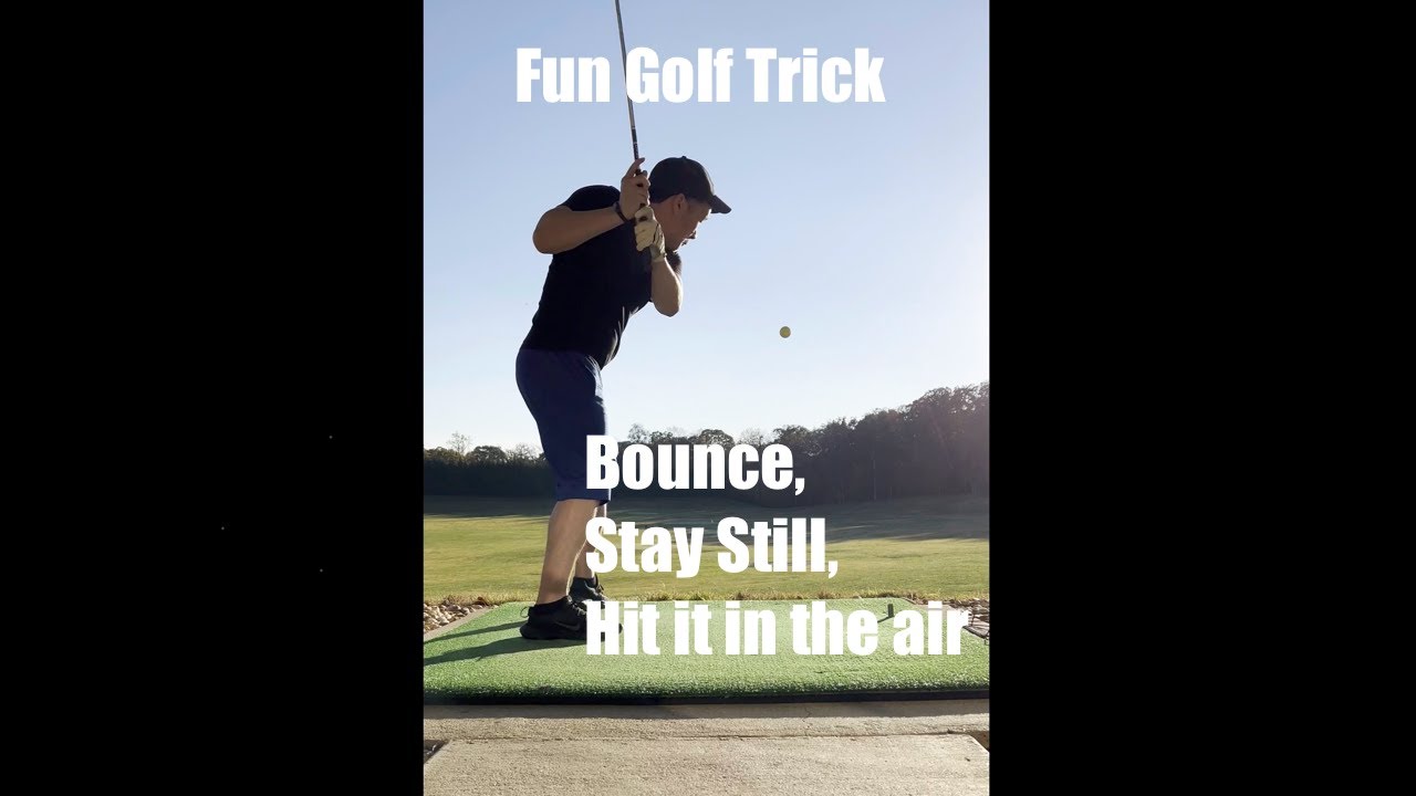 Fun Golf Trick - Bounce Ball, Keep Ball Still, Hit it like a baseball ...