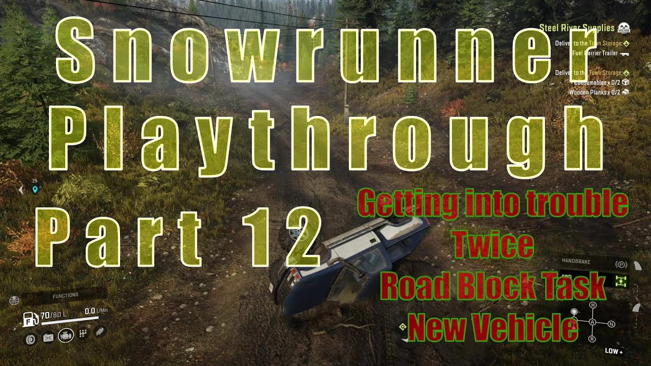 Snowrunner Walkthrough Black River Michigan Part 12/Road Block task/New ...