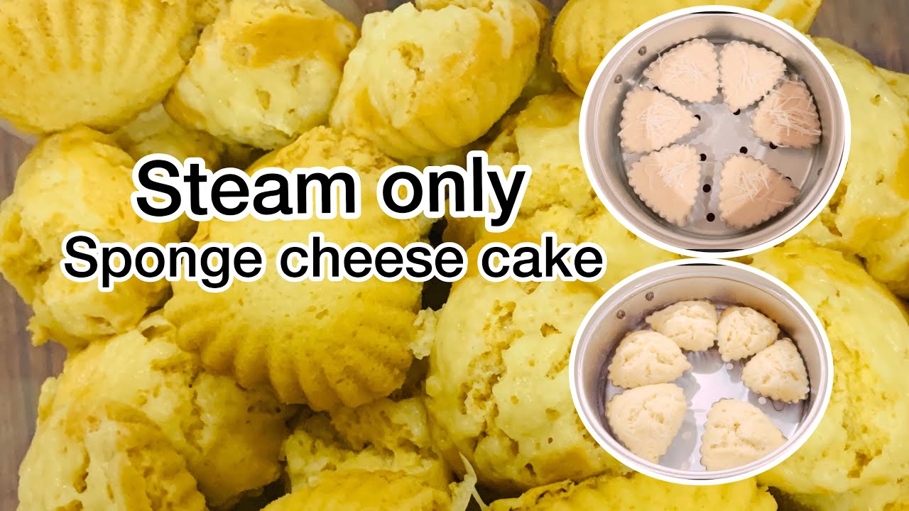 STEAM SPONGE CHEESE CAKE | FILIPINO PUTO | PUTONG BIGAS NA MAY HARINA ...