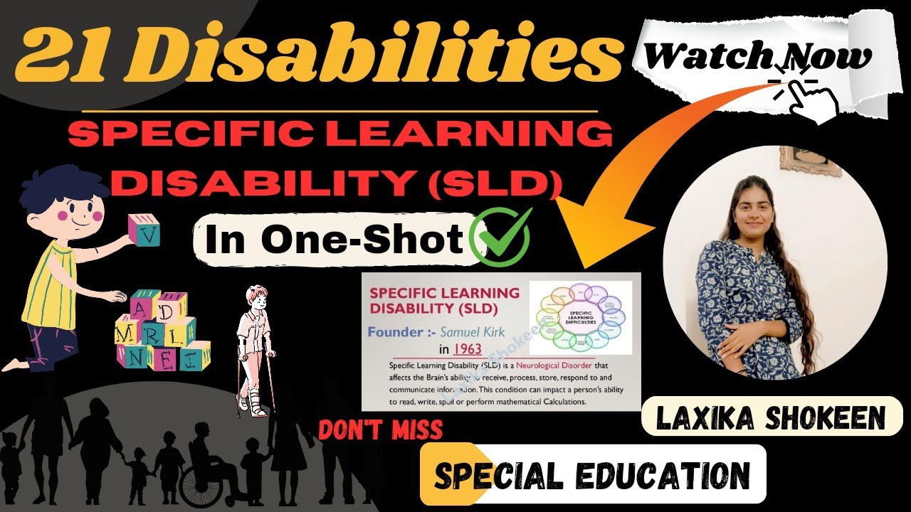 Specific Learning Disability (SLD)|21 Types Of Disabilities According ...