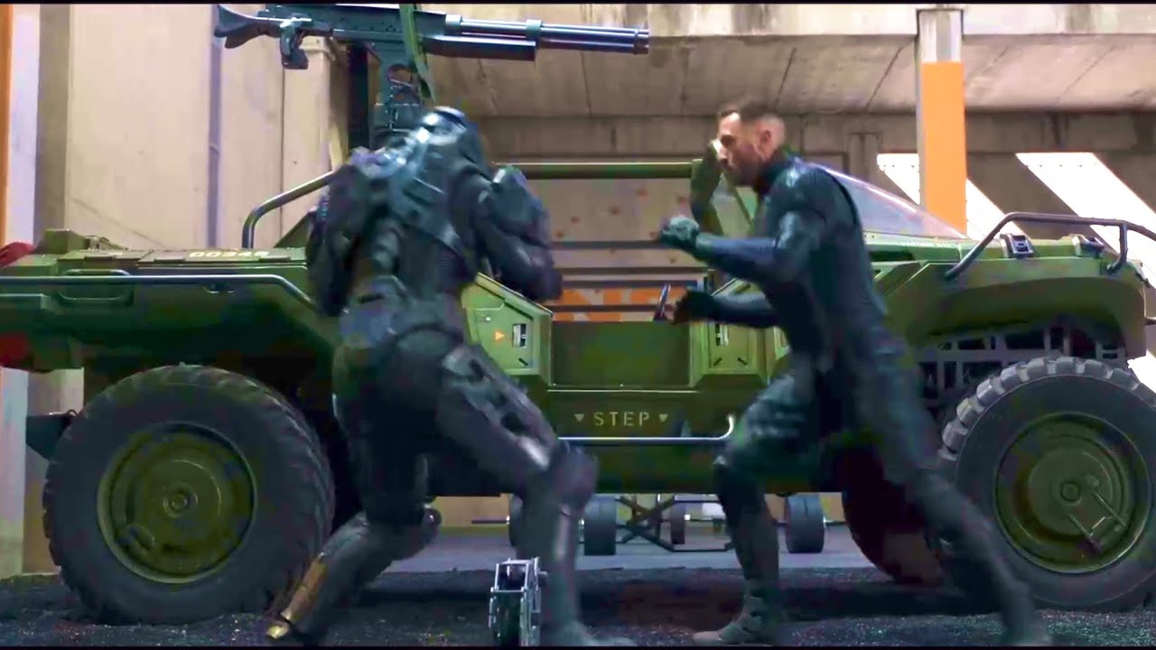 Master Chief Fights vs Spartan Vannak and Spartan Riz in the Halo TV ...