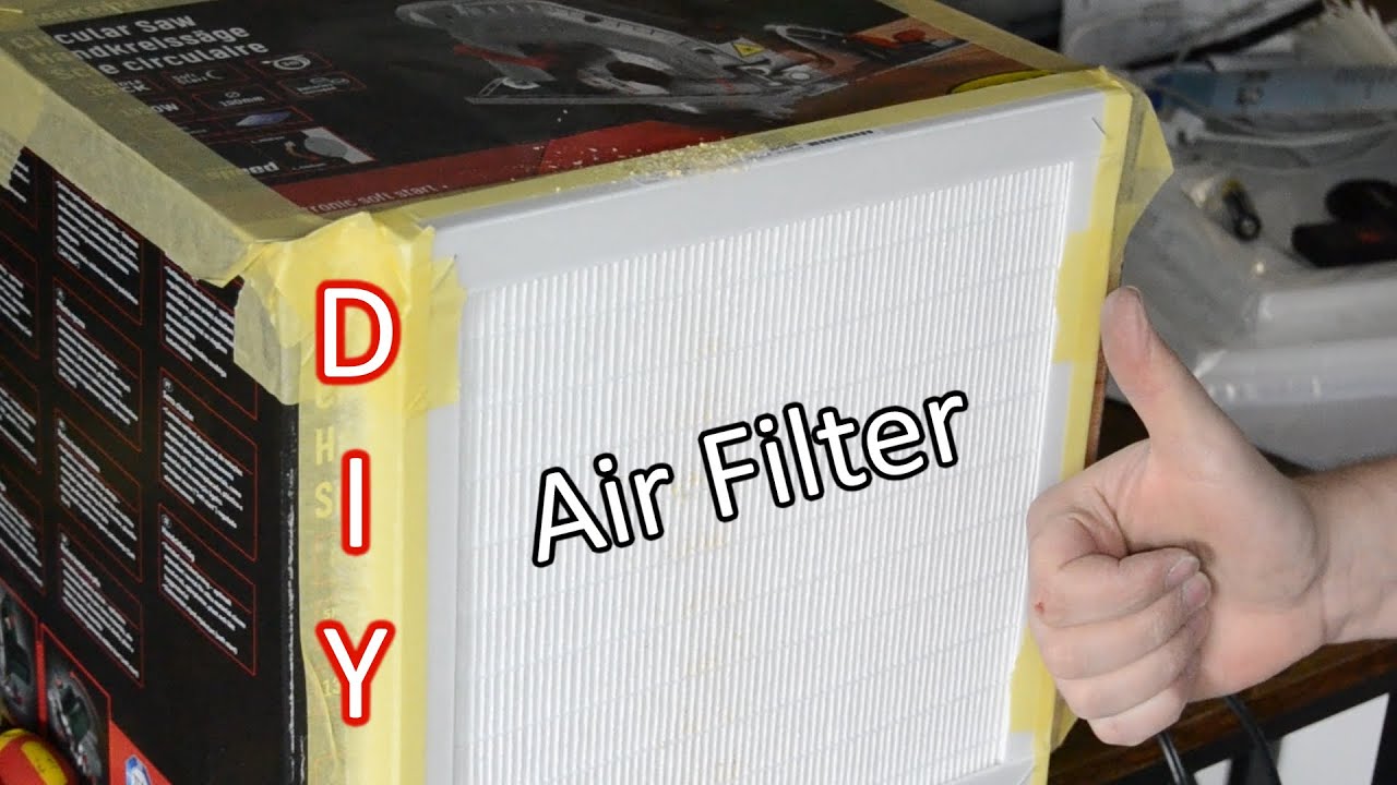 DIY air filter for the workshop - YouTube