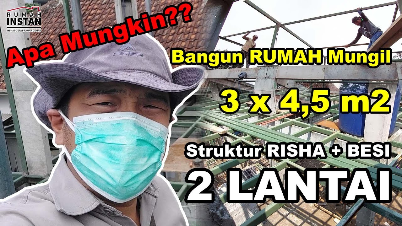 PANEL Rumah RISHA Kombinasi Besi ini Bisa Bangun Rumah Mungil uk.3x4,5 ...