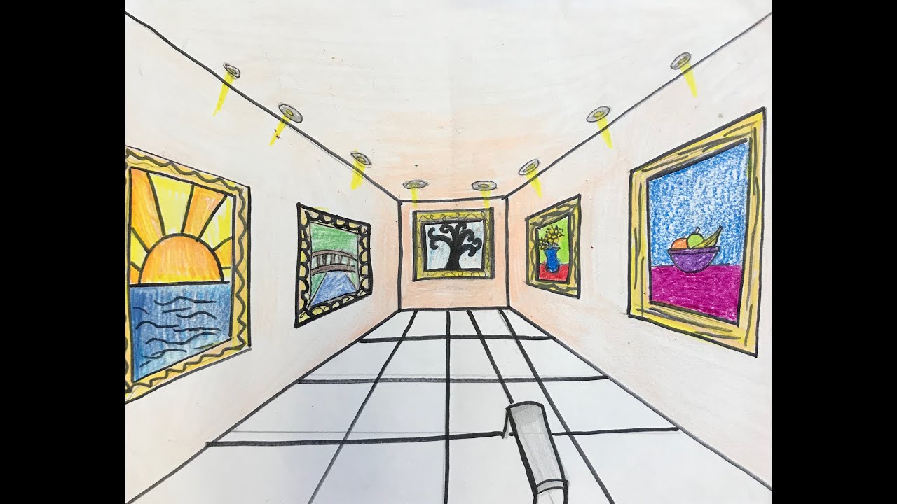 Art Gallery Drawing - YouTube