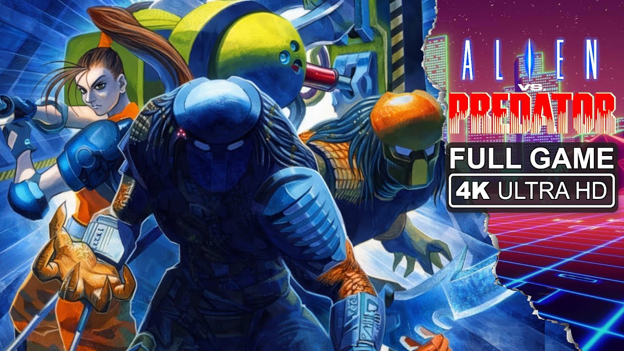 Alien vs. Predator (1994) Full Game Playthrough | Arcade - 4K UHD - YouTube