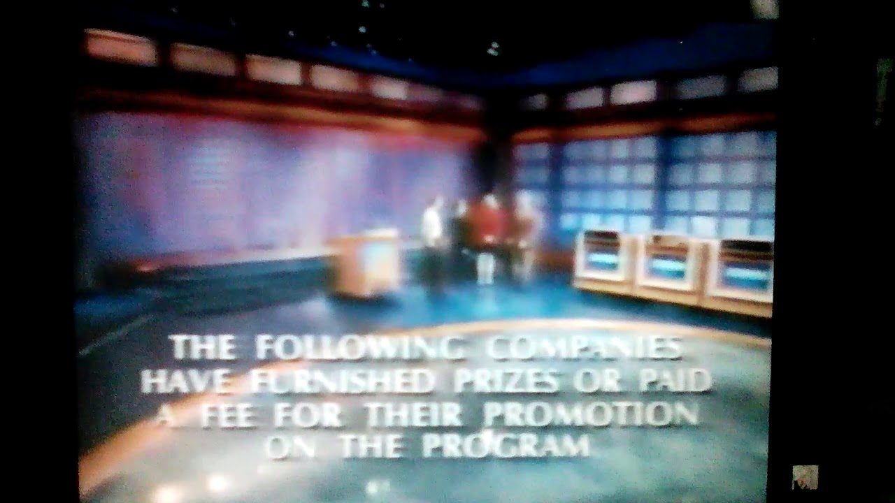 Jeopardy! Closing Credits (February 27, 1998) - YouTube