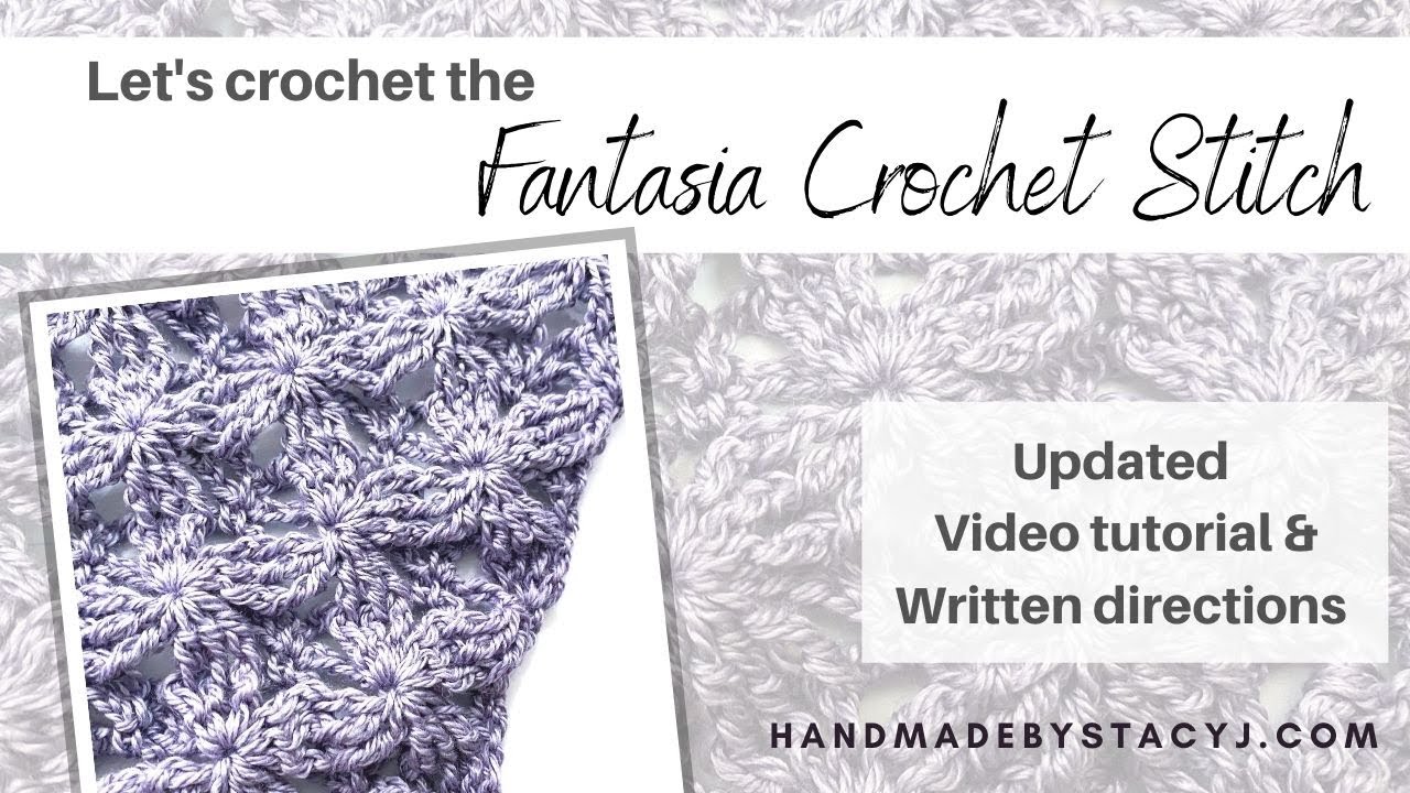 Learn to crochet the Fantasia crochet stitch - YouTube