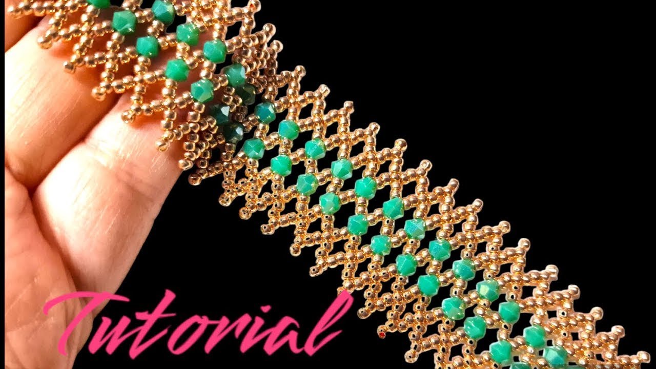BEADING TUTORIAL SECOND SKIN BRACELET with final SURPRISE for YOU - YouTube